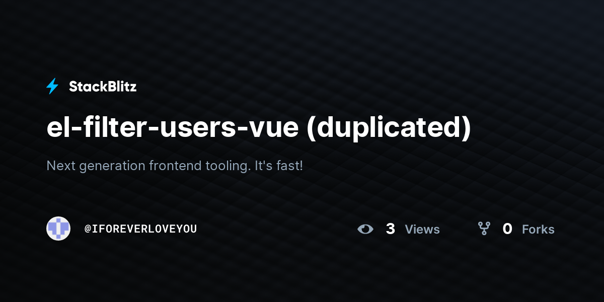 el-filter-users-vue (duplicated) - StackBlitz