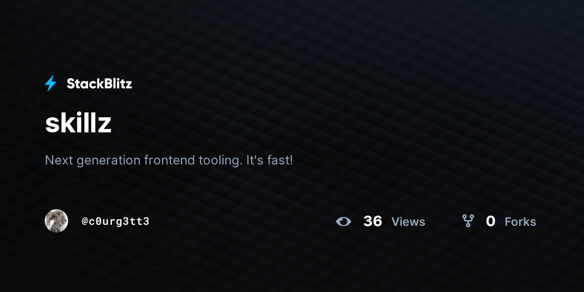 skillz - StackBlitz