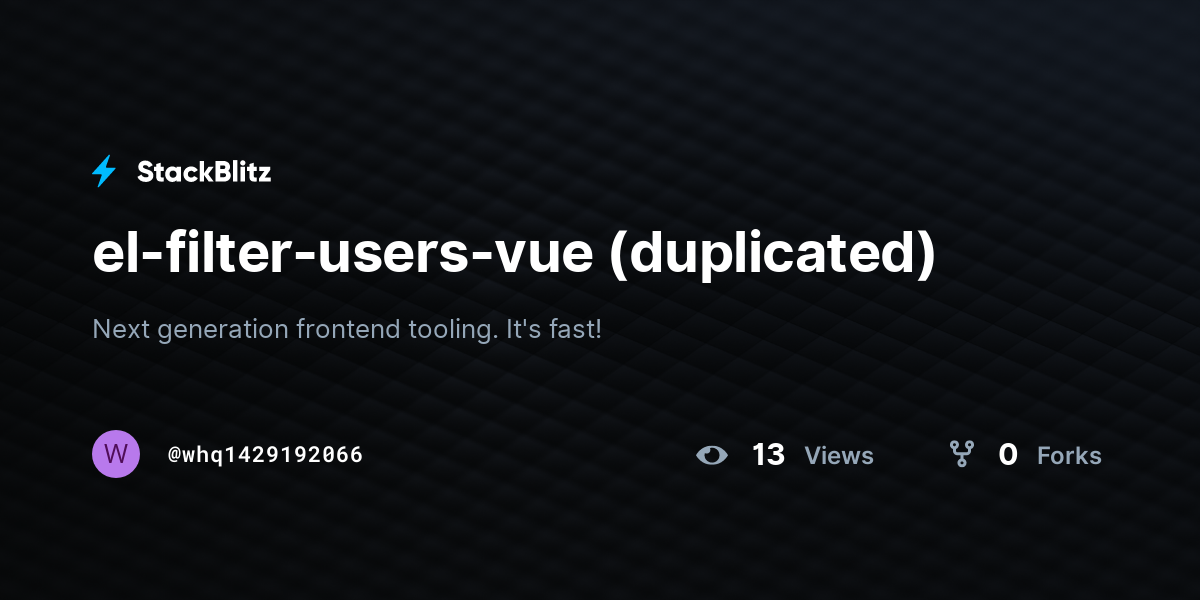 el-filter-users-vue (duplicated) - StackBlitz