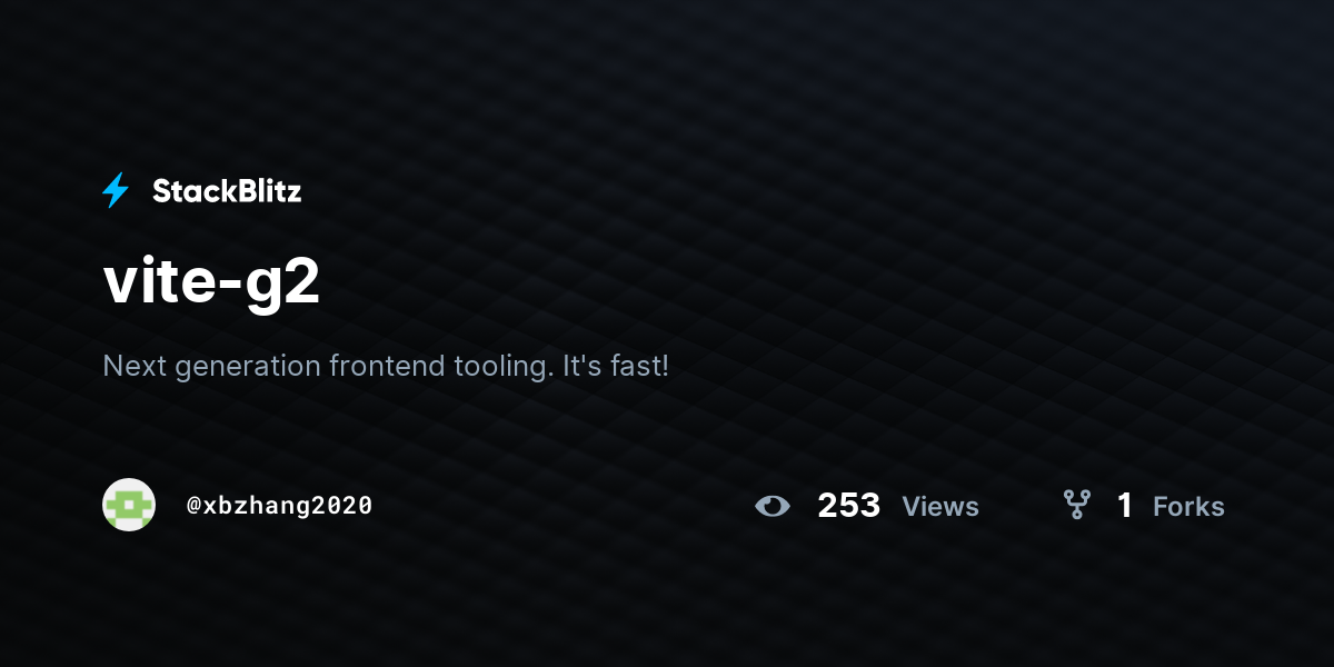 vite-g2 - StackBlitz