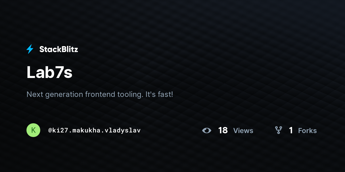 Lab7s - StackBlitz