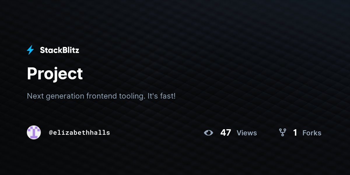 Project - StackBlitz