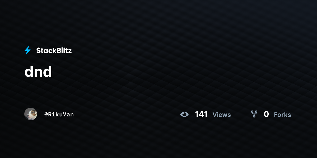 dnd - StackBlitz