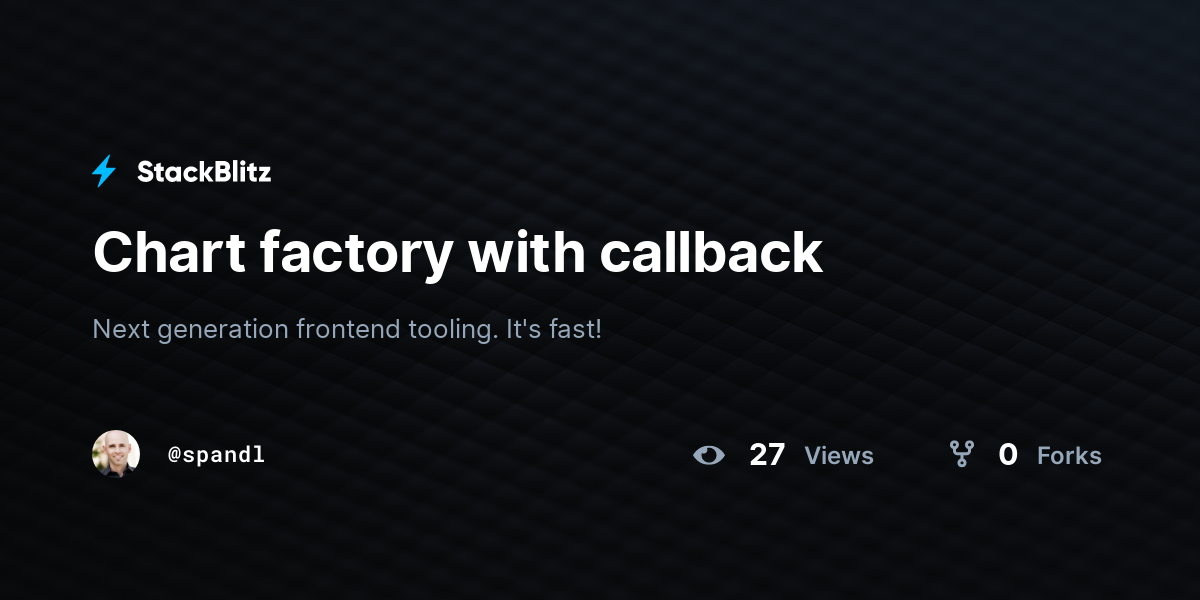 Chart factory with callback - StackBlitz