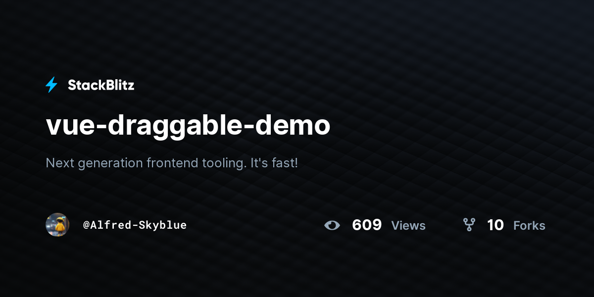 vue-draggable-demo - StackBlitz