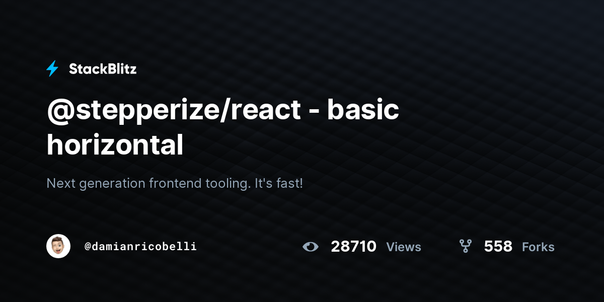 @stepperize/react - basic horizontal - StackBlitz