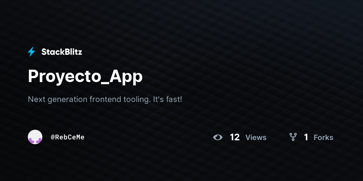 Proyecto_App - StackBlitz