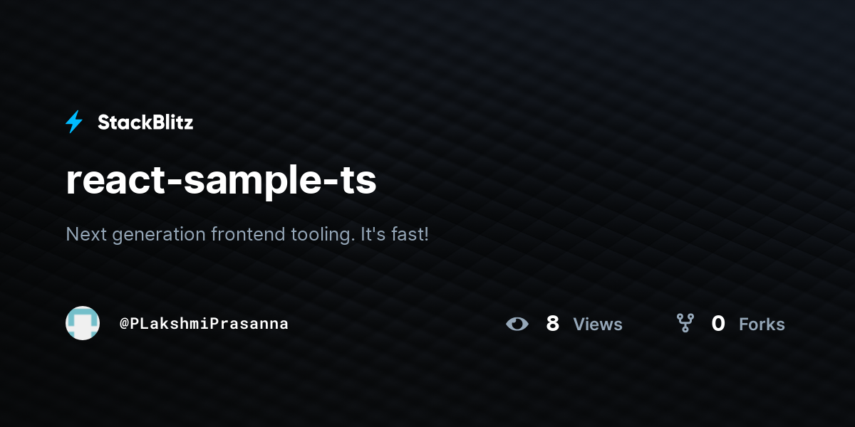 react-sample-ts - StackBlitz