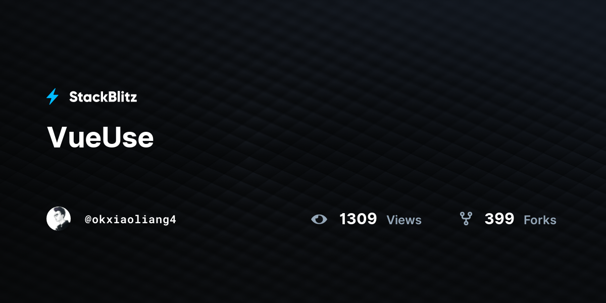 VueUse - StackBlitz