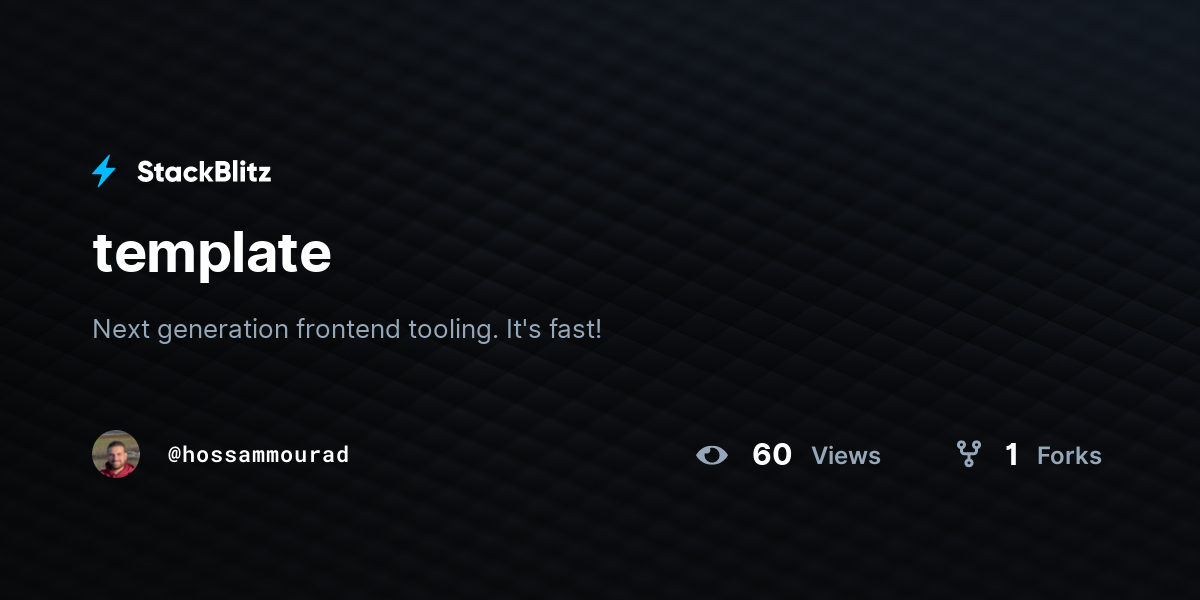 template - StackBlitz