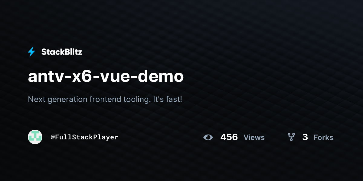 antv-x6-vue-demo - StackBlitz