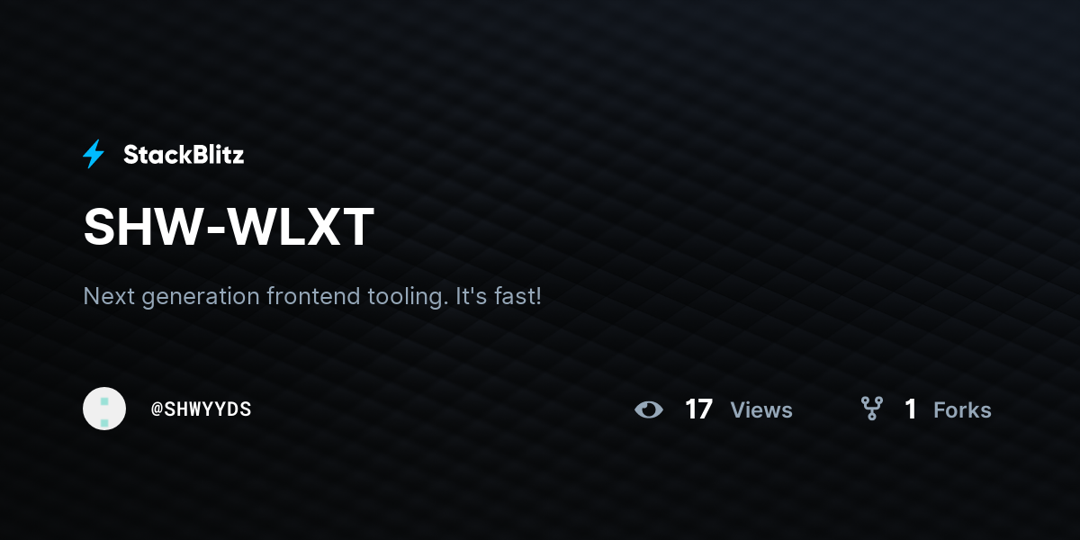 SHW-WLXT - StackBlitz