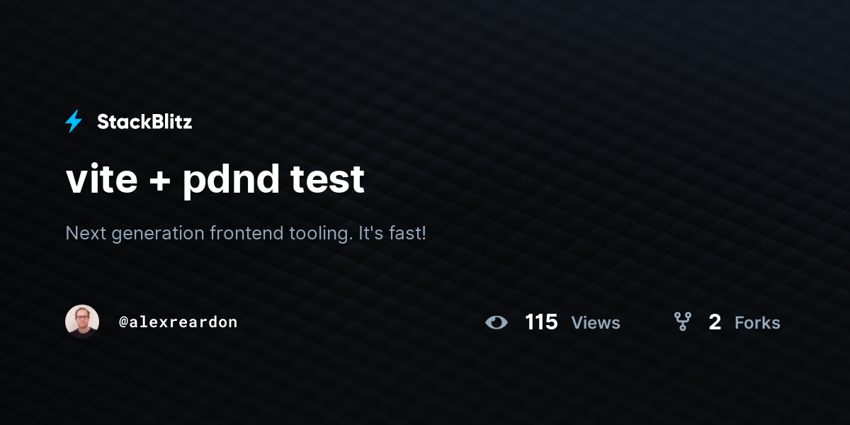 vite + pdnd test - StackBlitz