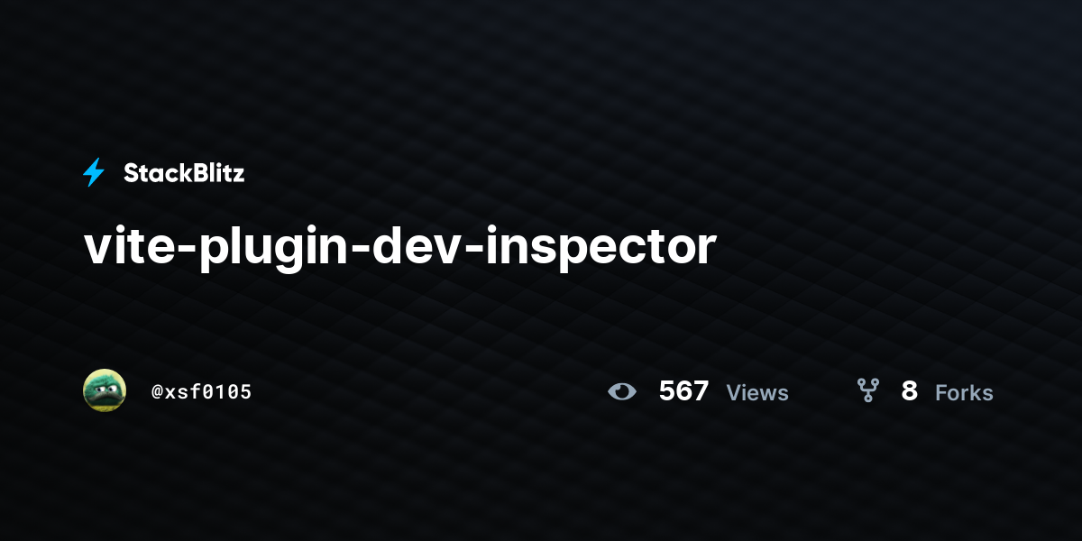 vite-plugin-dev-inspector - StackBlitz