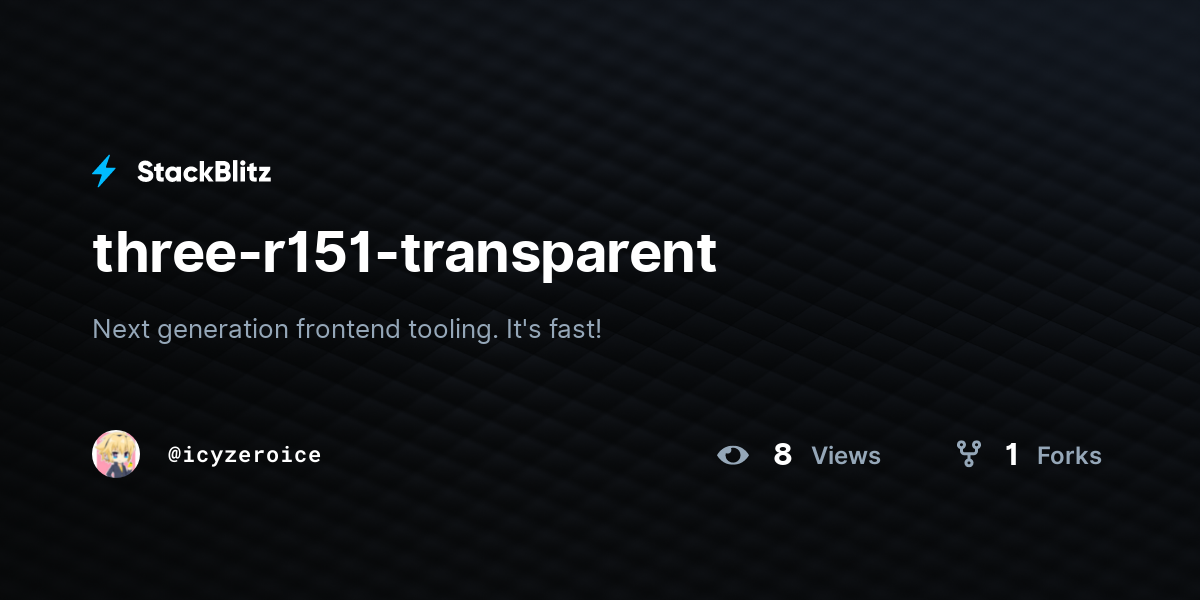 three-r151-transparent - StackBlitz