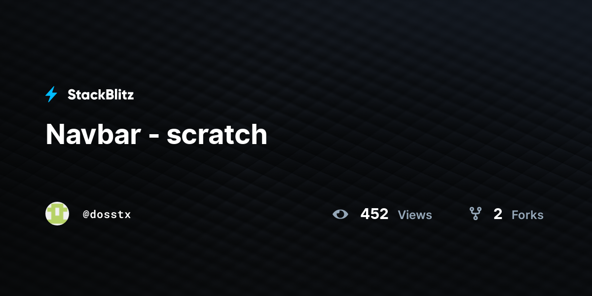 Navbar - scratch - StackBlitz