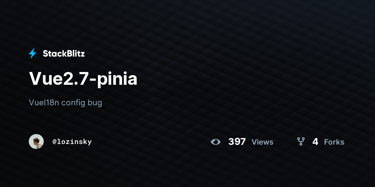 Vue2.7-pinia - StackBlitz