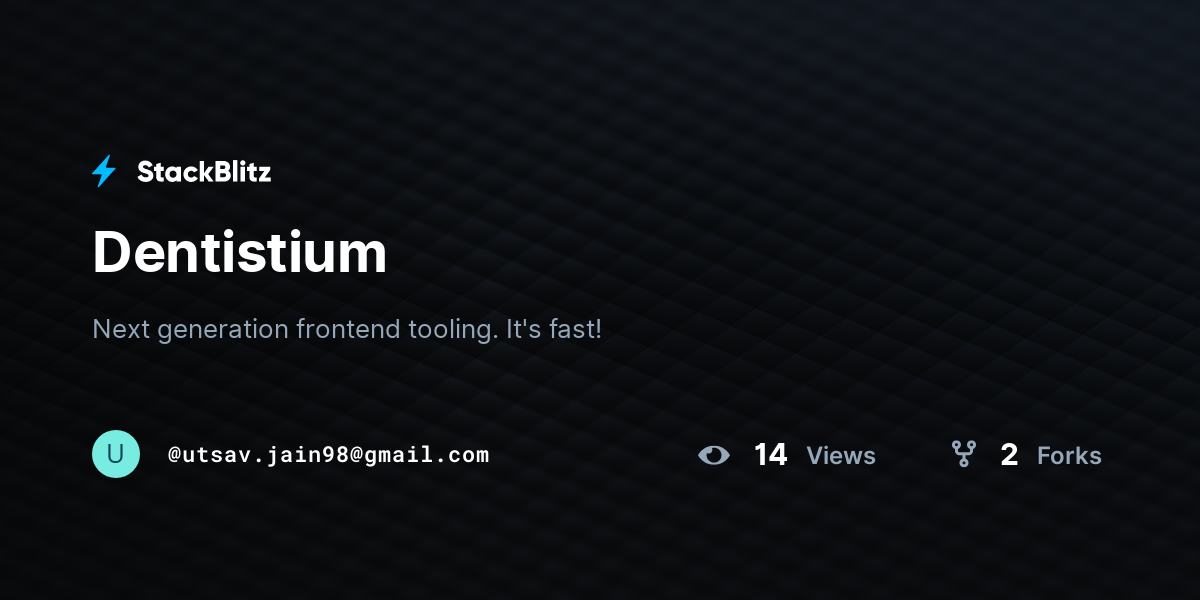 Dentistium - StackBlitz