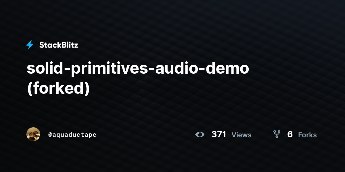 solid-primitives-audio-demo (forked) - StackBlitz