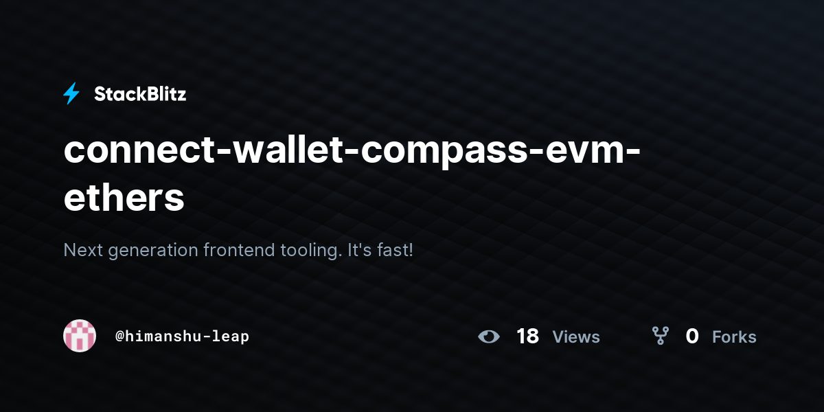 connect-wallet-compass-evm-ethers - StackBlitz