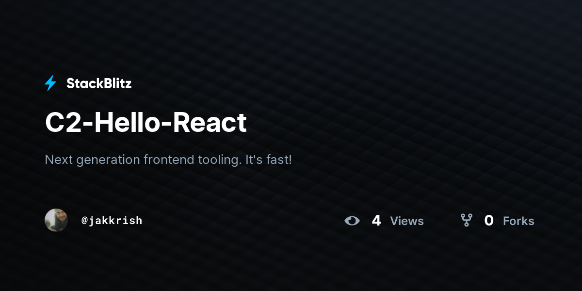 C2-Hello-React - StackBlitz