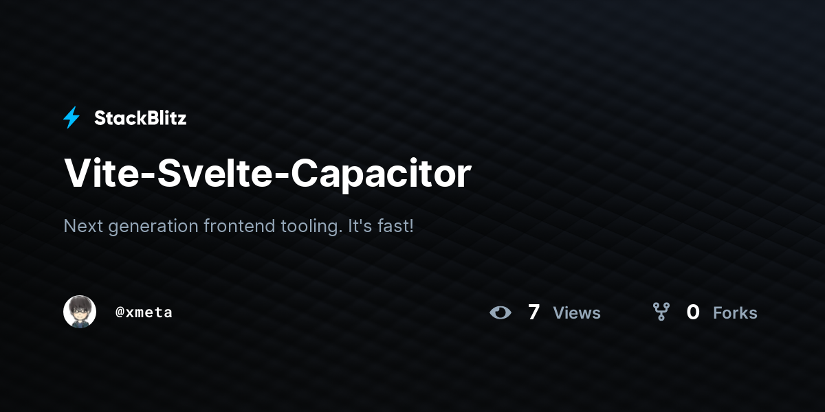 Vite-Svelte-Capacitor - StackBlitz