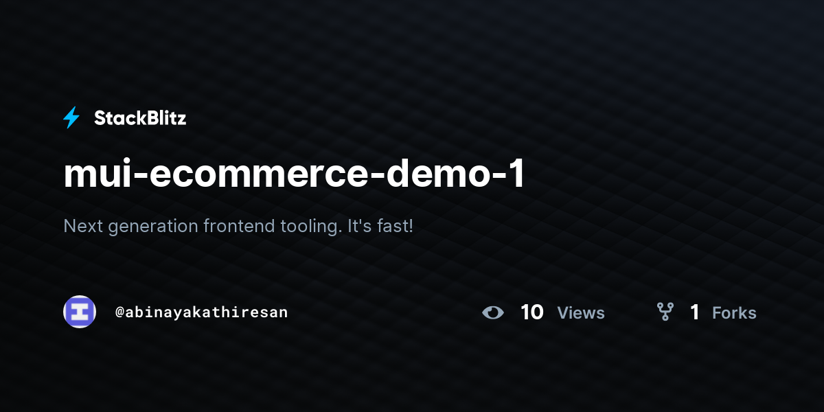 mui-ecommerce-demo-1 - StackBlitz