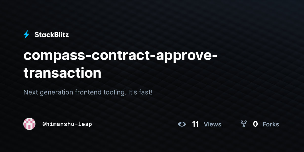 compass-contract-approve-transaction - StackBlitz