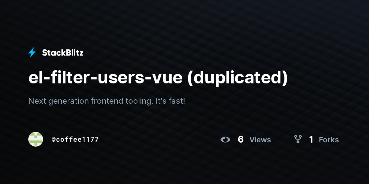 el-filter-users-vue (duplicated) - StackBlitz