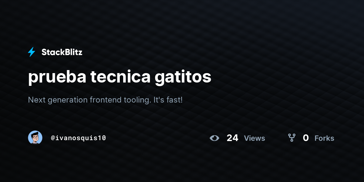 prueba tecnica gatitos - StackBlitz