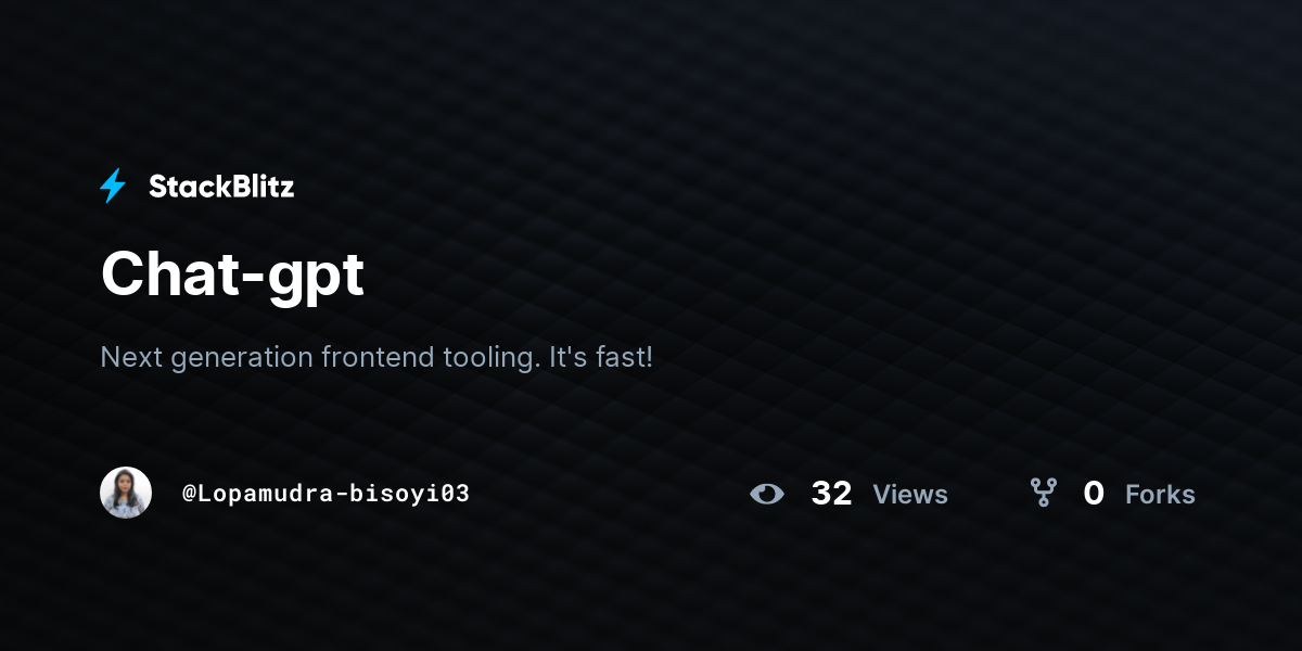 Chat-gpt - StackBlitz