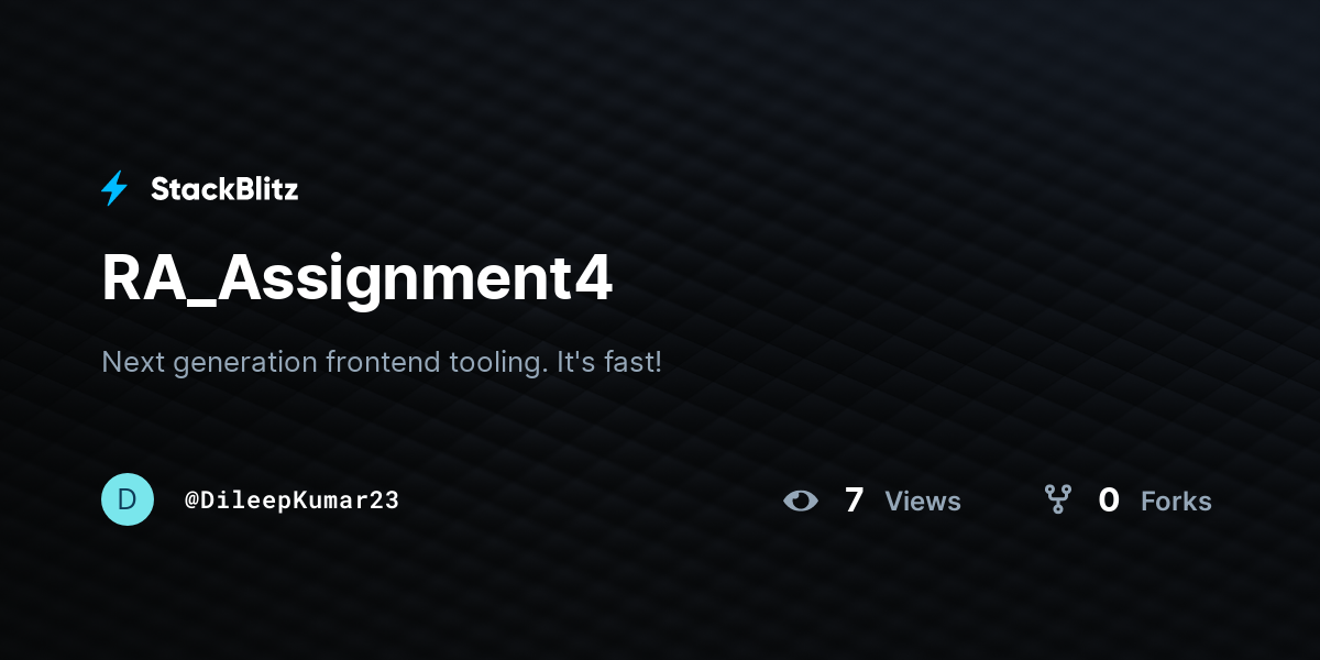 RA_Assignment4 - StackBlitz