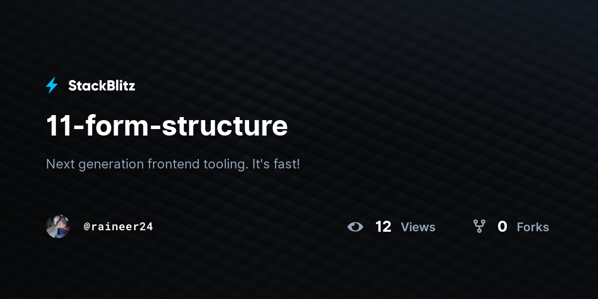 11-form-structure - StackBlitz