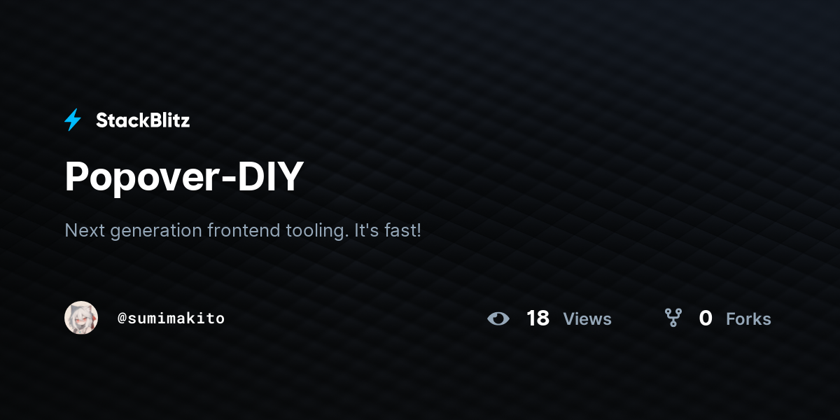 Popover-DIY - StackBlitz