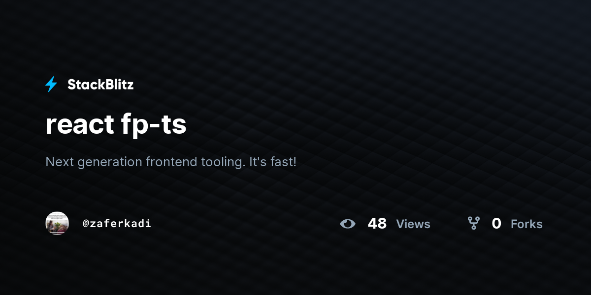 react fp-ts - StackBlitz