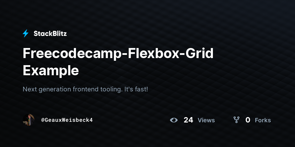 Freecodecamp-Flexbox-Grid Example - StackBlitz