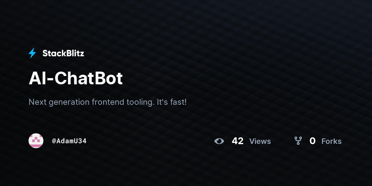 AI-ChatBot - StackBlitz