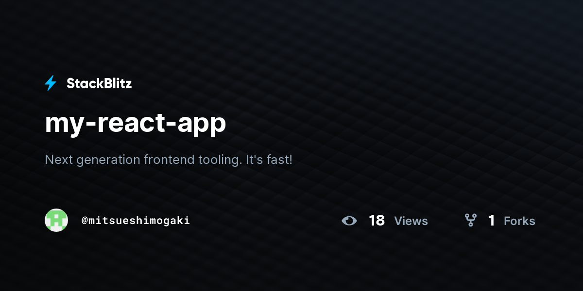 my-react-app - StackBlitz