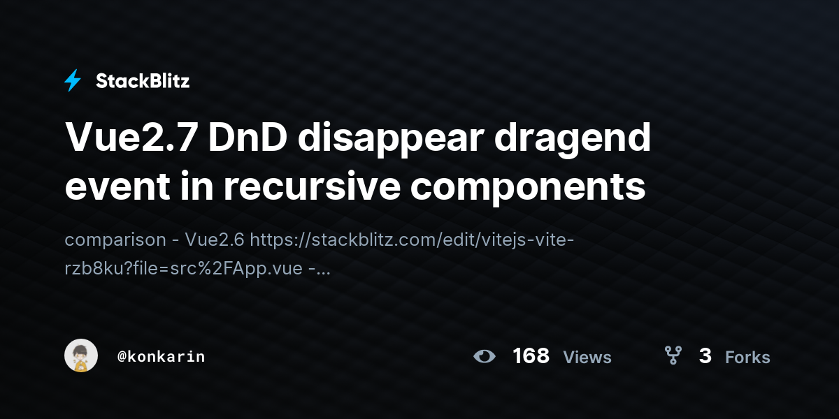 Vue2.7 DnD disappear dragend event in recursive components - StackBlitz Vue2.7 DnD disappear dragend event in recursive components - StackBlitz