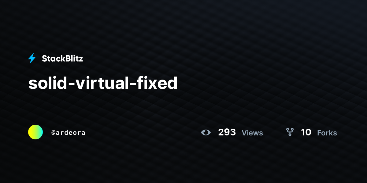 solid-virtual-fixed - StackBlitz