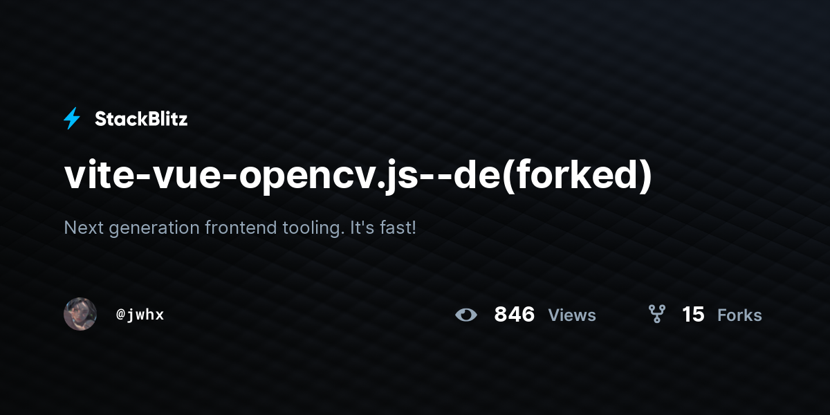 vite-vue-opencv.js--de(forked) - StackBlitz