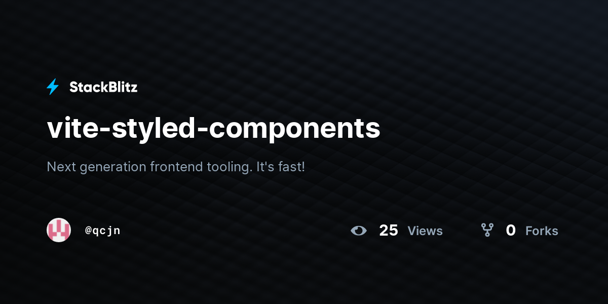 vite-styled-components - StackBlitz