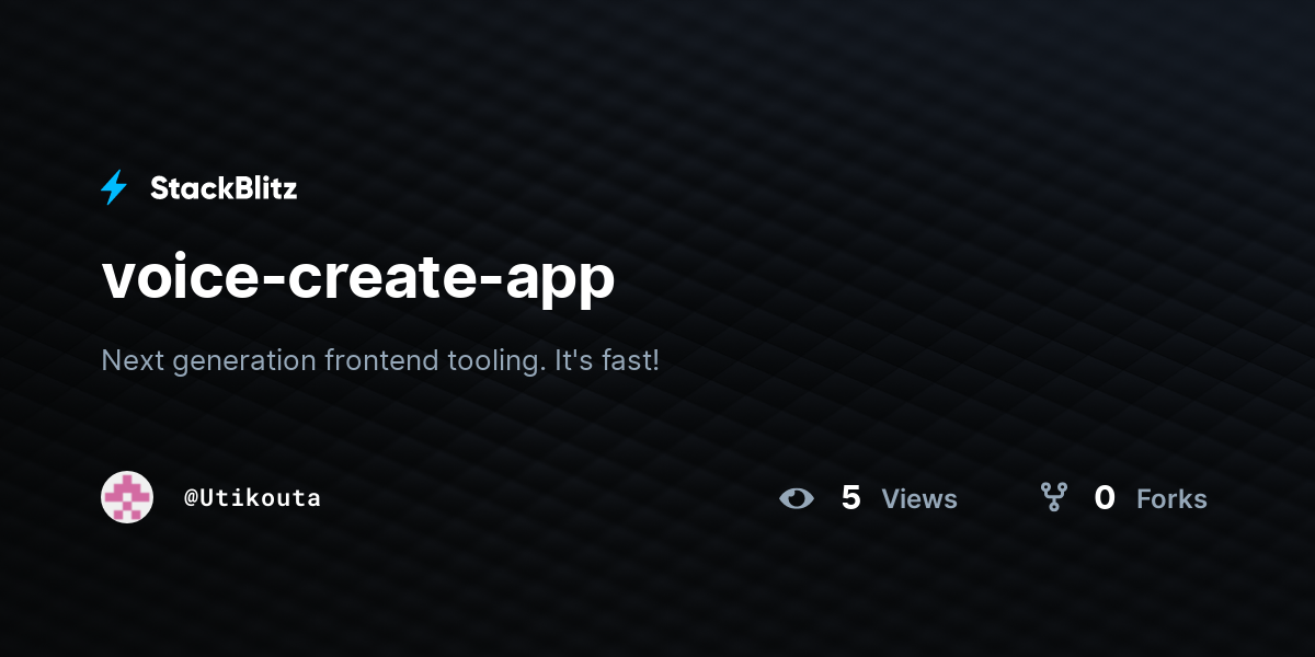 voice-create-app - StackBlitz