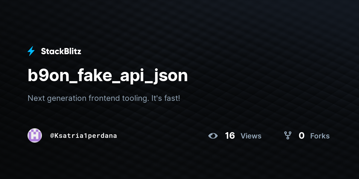 b9on_fake_api_json - StackBlitz
