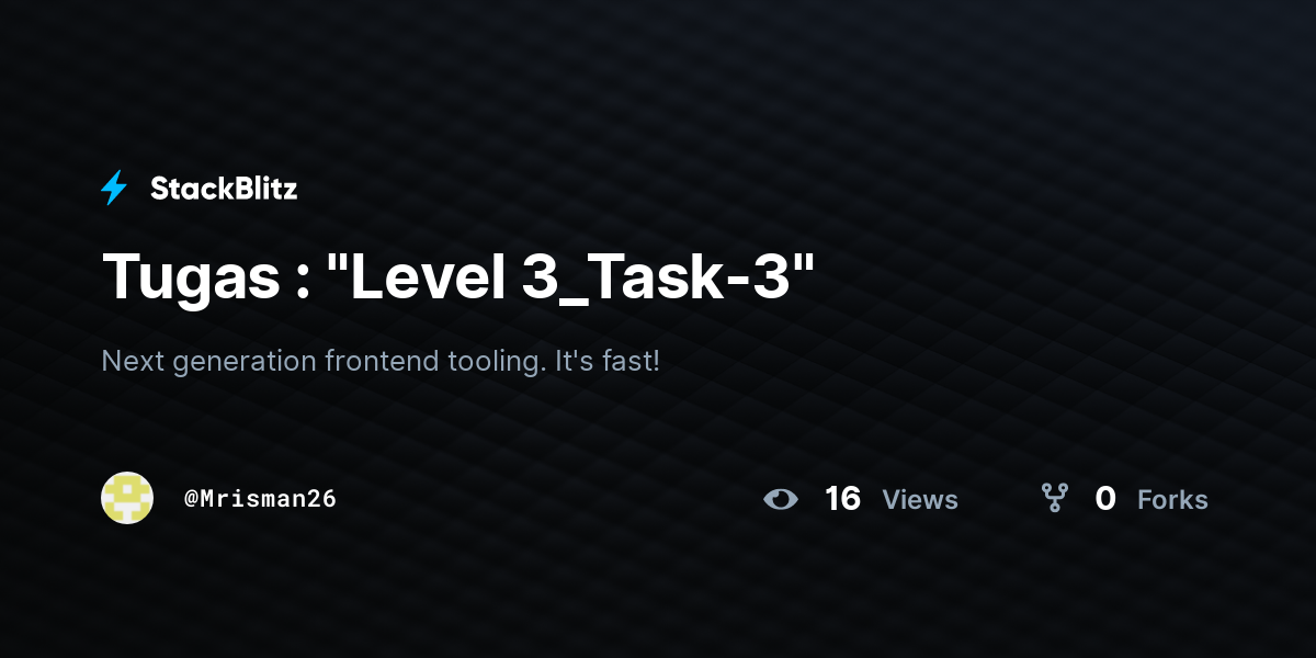 Tugas : "Level 3_Task-3" - StackBlitz