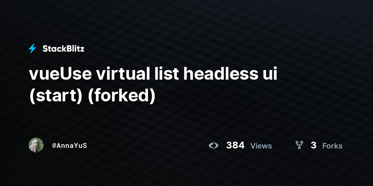 vueUse virtual list headless ui (start) (forked) - StackBlitz