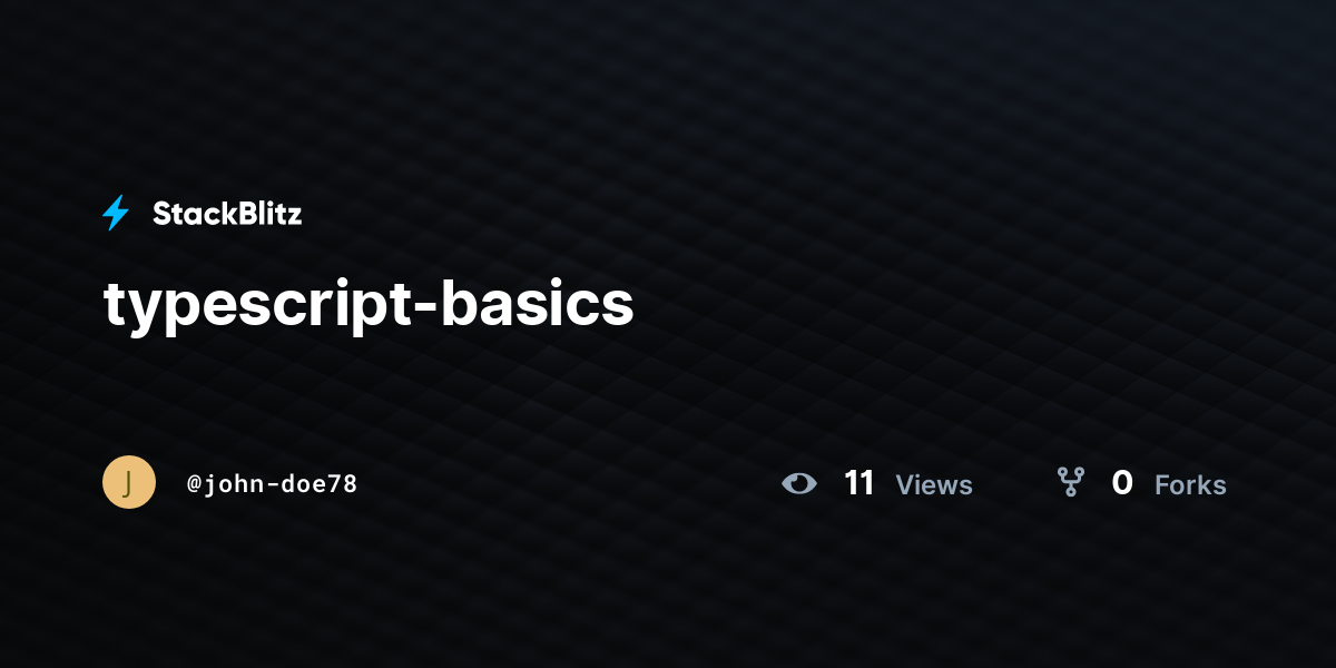 typescript-basics - StackBlitz
