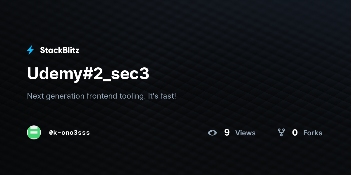 Udemy#2_sec3 - StackBlitz