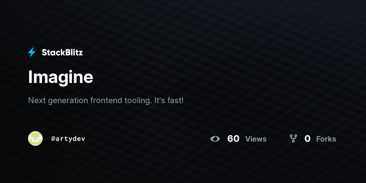 Imagine - StackBlitz