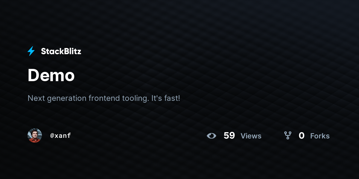 Demo Stackblitz